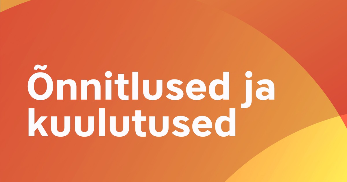 Õnnitlused ja kuulutused | Elmar